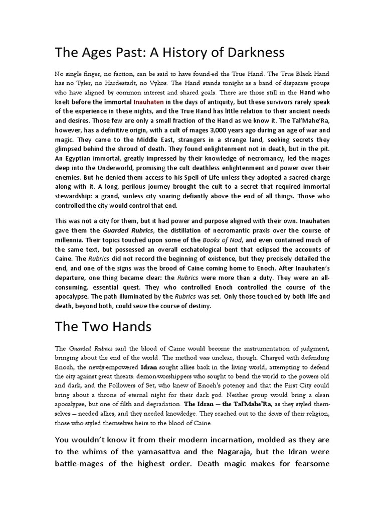 Black Hand V20 Resumo | PDF