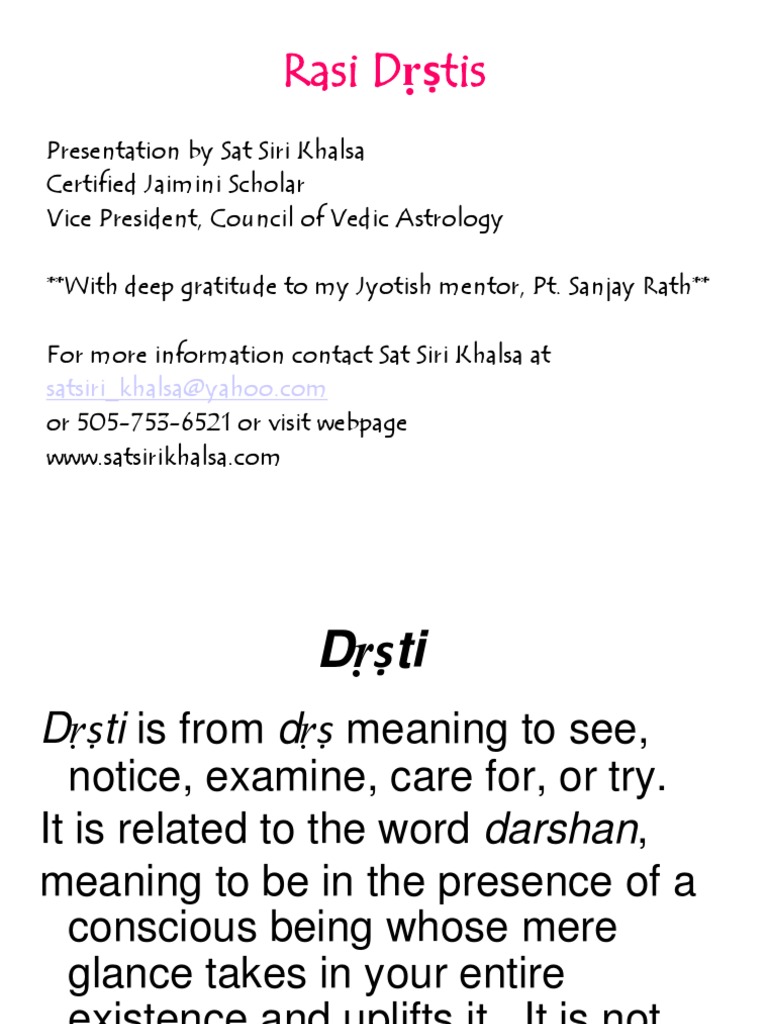 Fundamentals Understanding Rasi Dristi2 PowerPoint | PDF | Zodiac ...