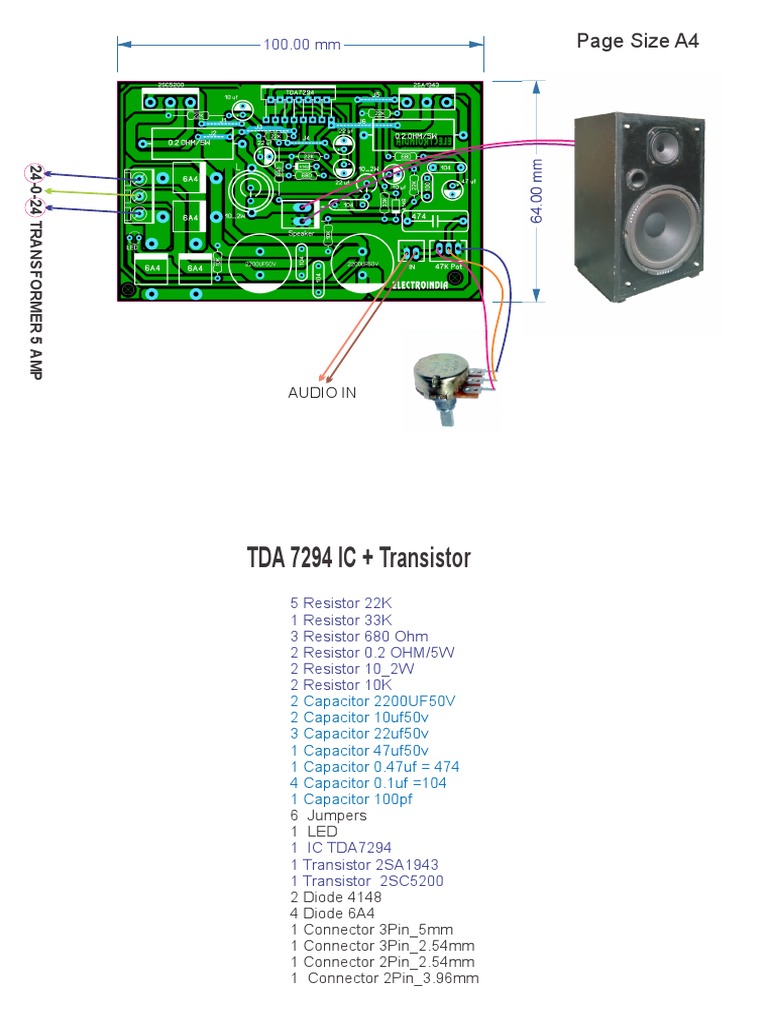 Amplifier Components and Schematic List | PDF | Technology & Engineering