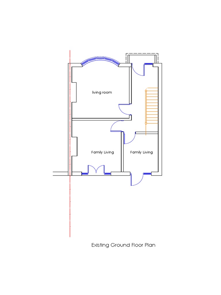 Existing Ground Floor Plan: Living Room | PDF