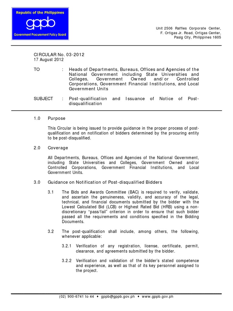 Notice of Post-Disqualification Format | PDF | Verification And ...