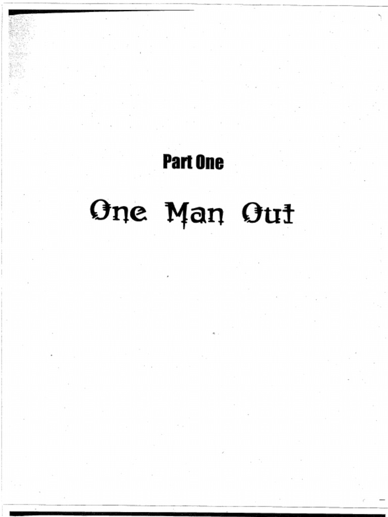 One Man Out | PDF