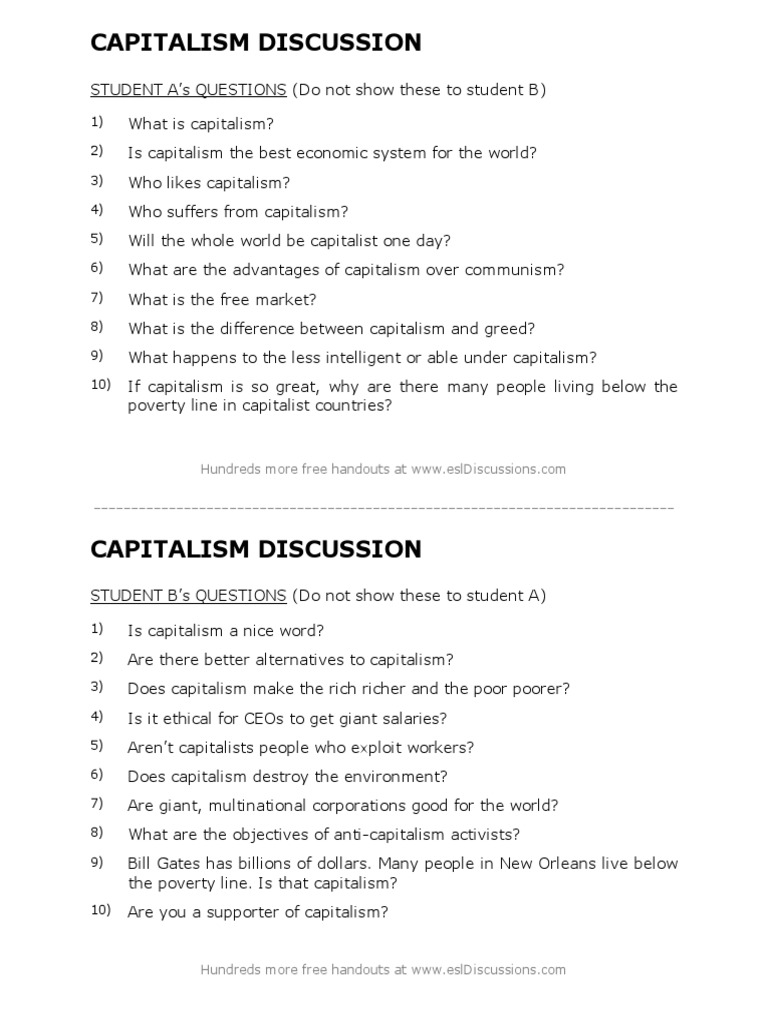 Capitalism | PDF | Finance & Money Management | Politics