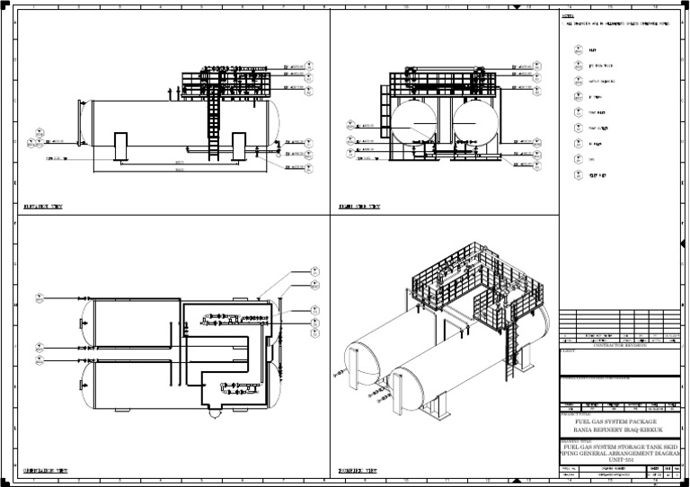 Pgad Storage Tank Fuel Gas System Sheet 01 of 02 Rev-0 | PDF