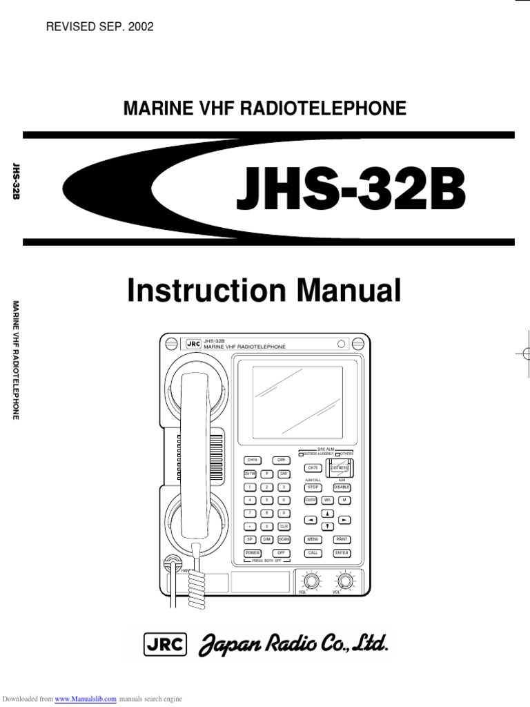 JHS-32B: Instruction Manual | PDF