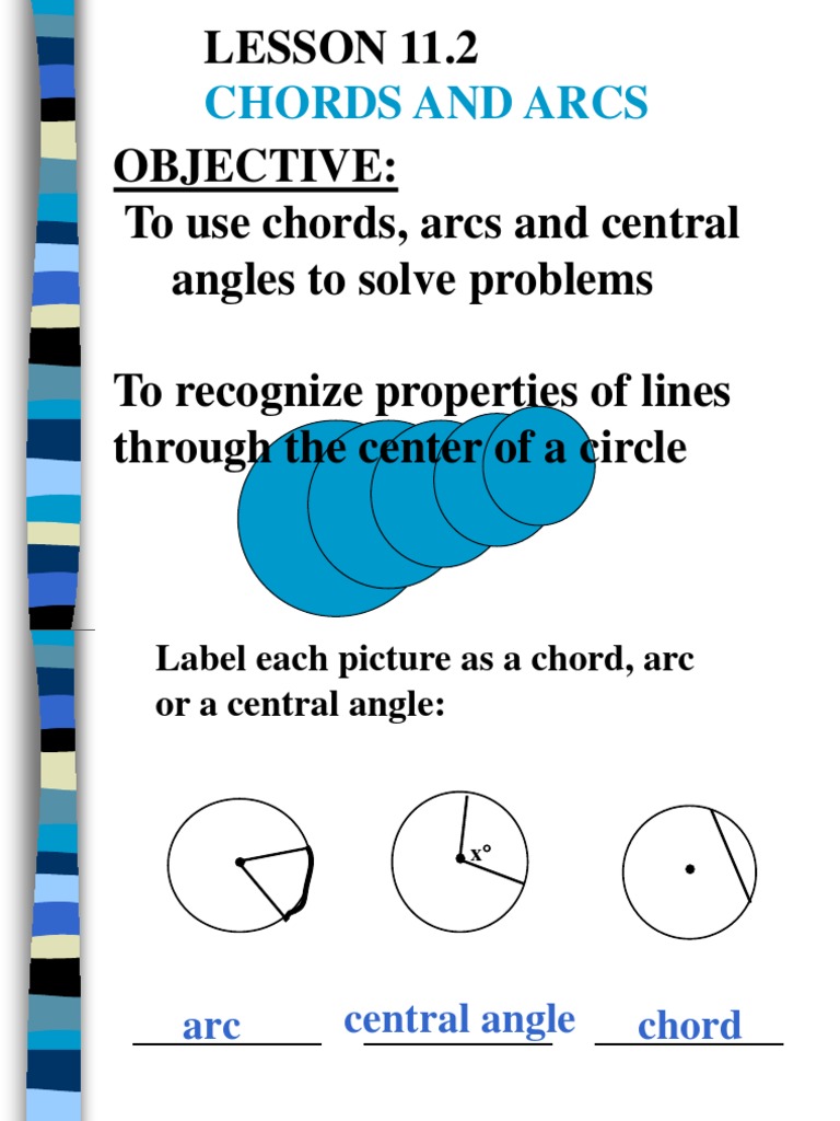 Lesson 11 - 2 Chords and Arcs | PDF | Circle | Triangle Geometry