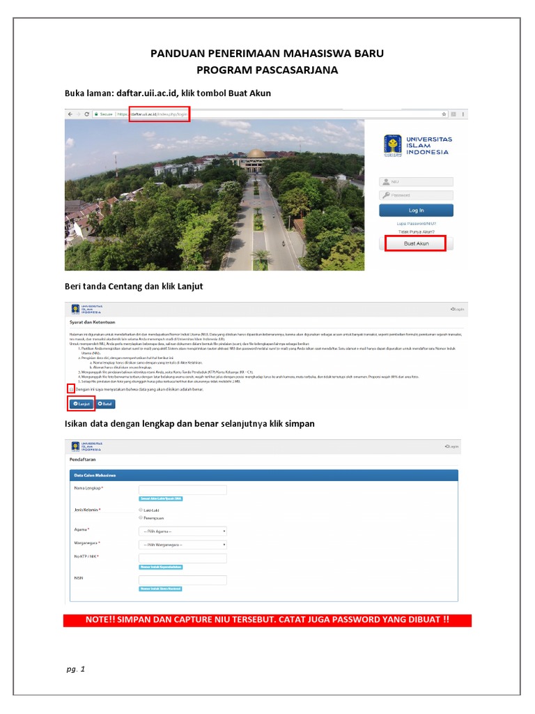 Panduan PMB Pascasarjana UII | PDF | Bisnis | Pengelolaan Keuangan & Uang