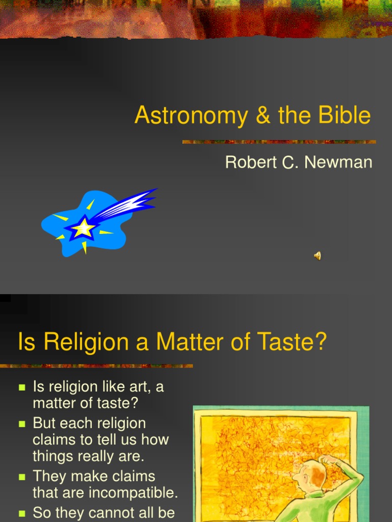 Astronomy & The Bible: Robert C. Newman | PDF | Stars | Earth
