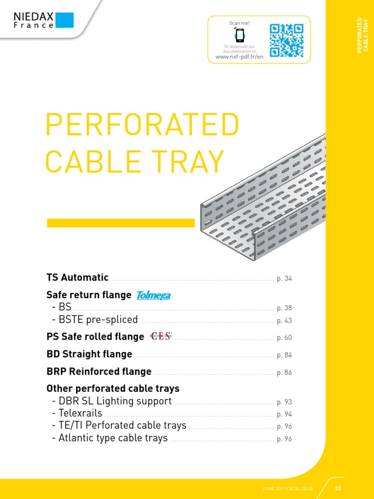 NXF Perforated Cable Tray en 2017 | PDF | Screw | Equipment