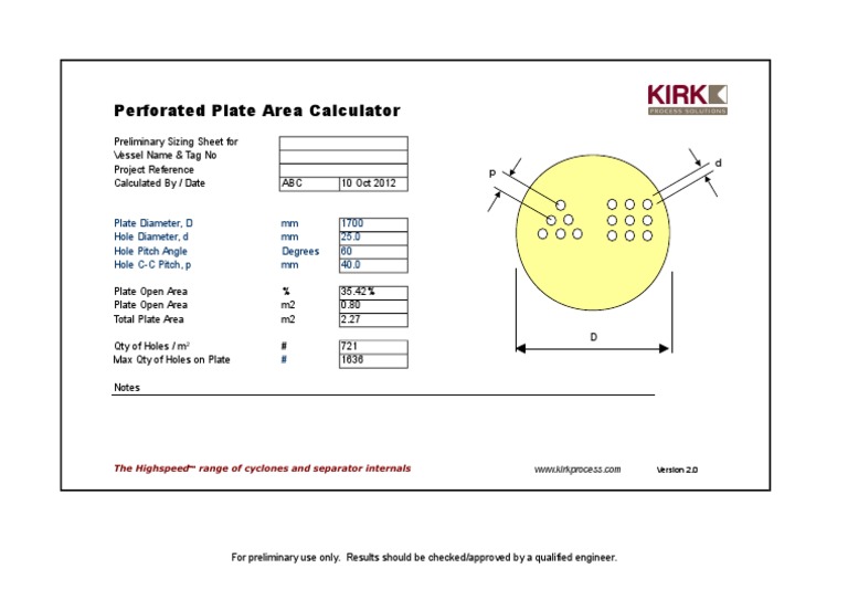 Perf Plate Calc1 | PDF