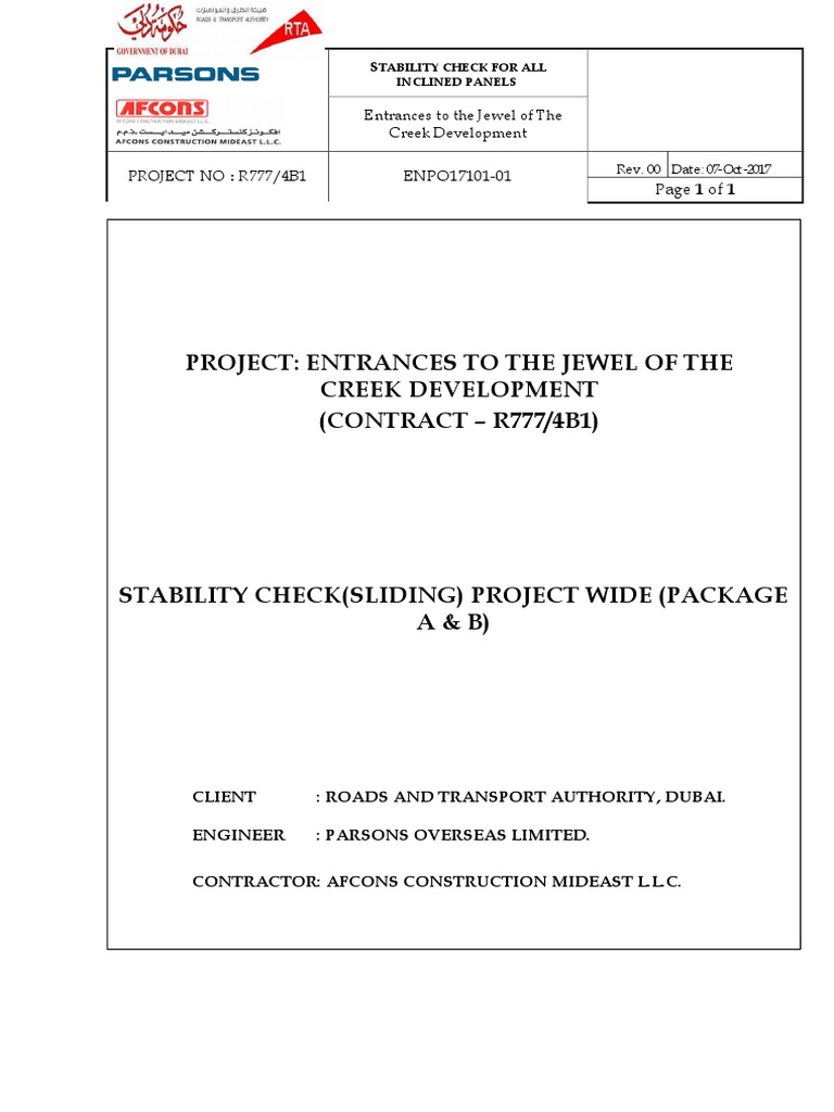 1 - Method Statement For Trial Pit Excavtion | PDF