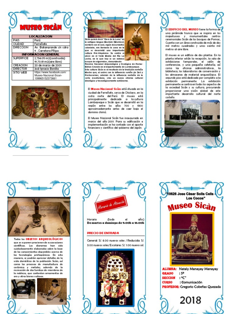 Museo Sican | PDF | Cultura (general) | Biblioteca y museo