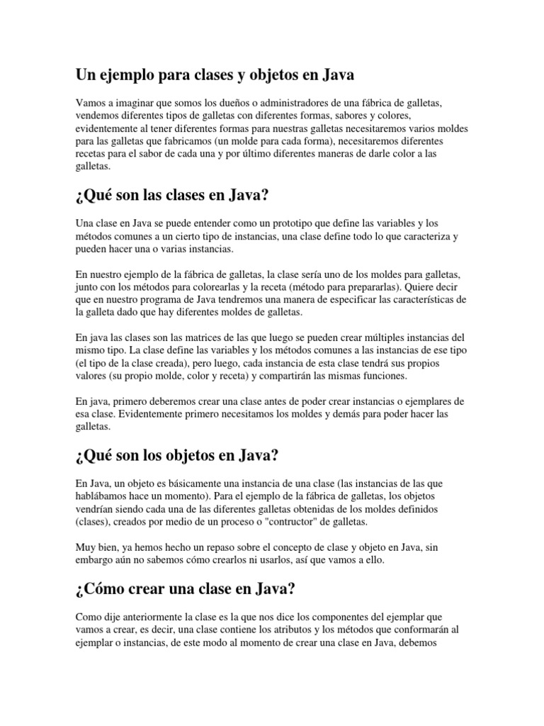 Java Extraccion de Informacion Proyecto Final | Descargar gratis PDF | Objeto (informática ...