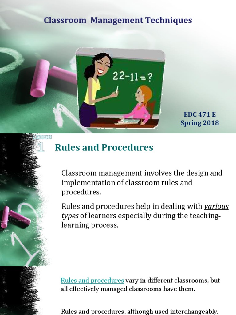 Classroom Management Techniques | PDF | Classroom Management | Classroom