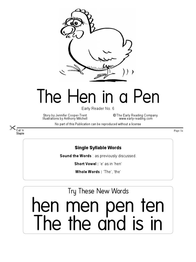 Early Reading 6 - The Hen in A Pen | PDF | Foreign Language Studies ...