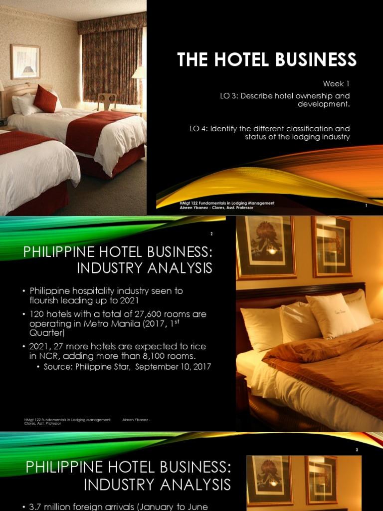fundamentals in lodging management - introduction | Hotel | Service ...