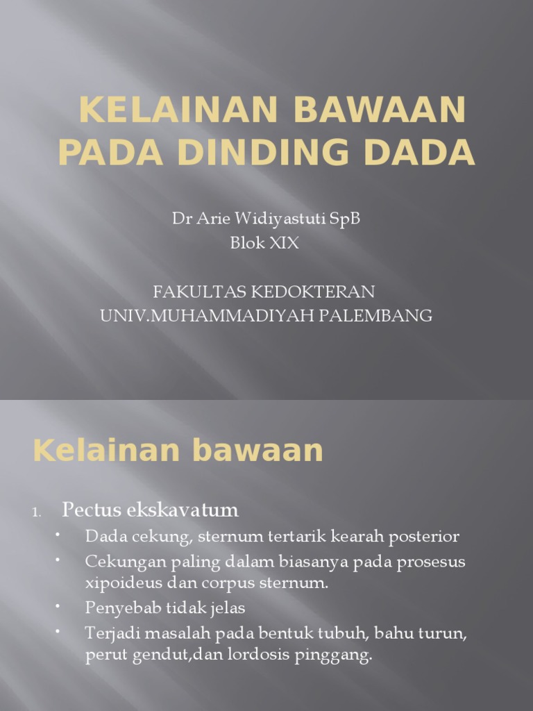 Kelainan Bawaan Pada Dinding Dada | PDF