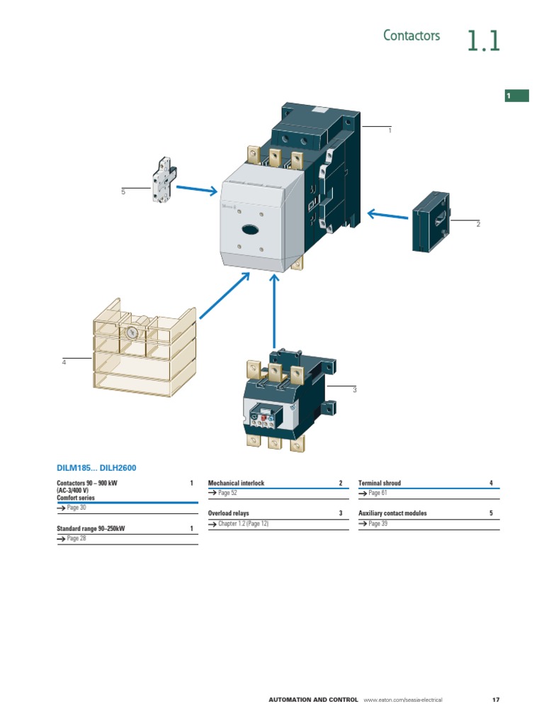 Contactors: DILM185... DILH2600 | PDF