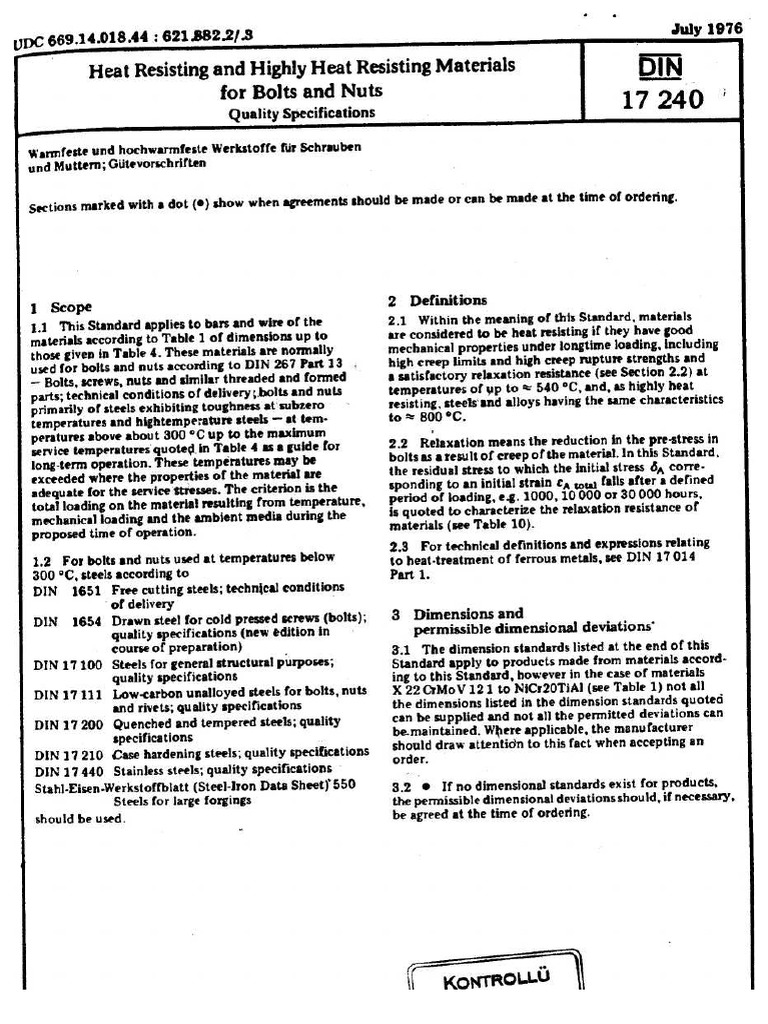Din 17240 | PDF