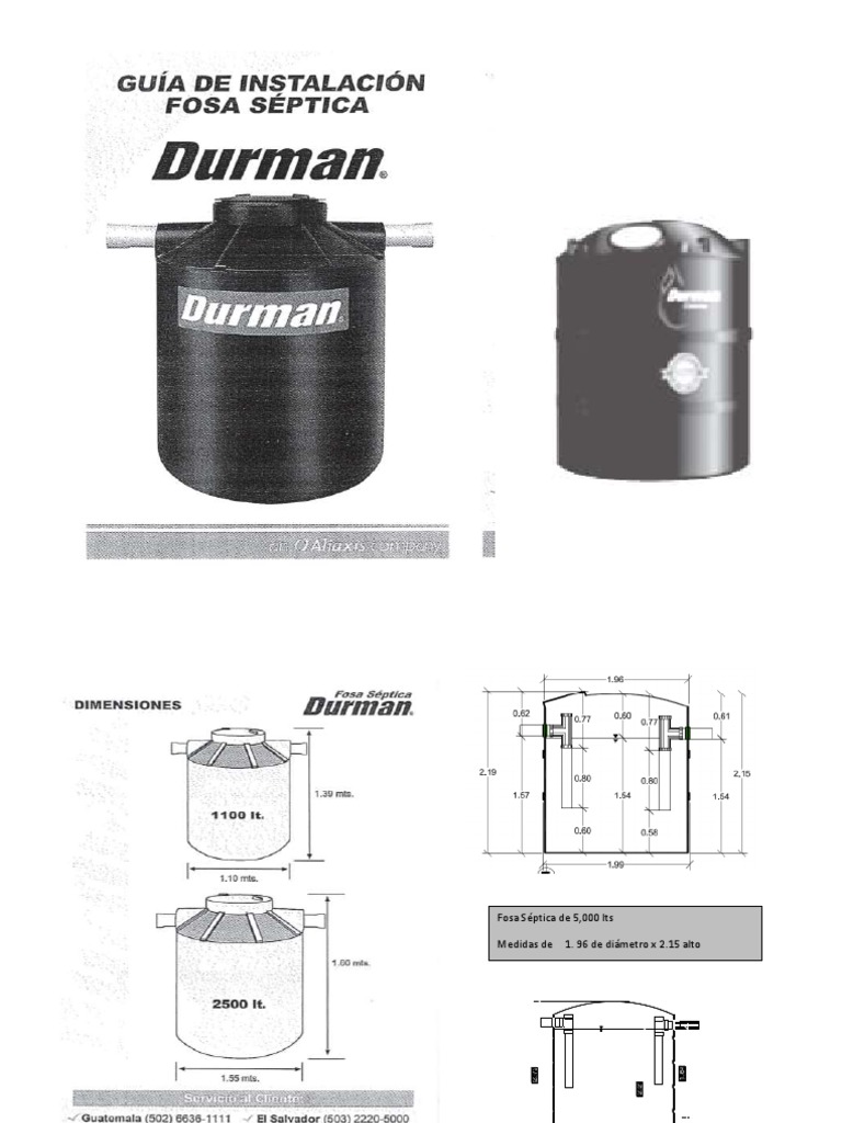 Ficha de Fosa Septica 5,000 Lts | PDF