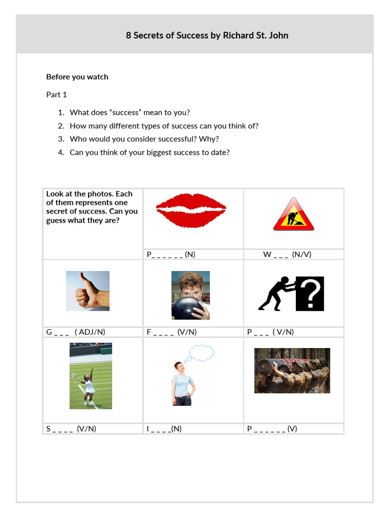 8 Secrets of Success Explained | PDF | Games & Activities | Self ...
