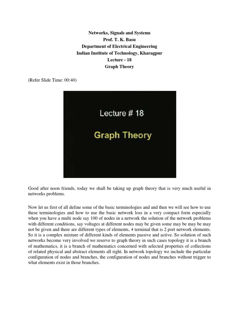 An Introduction to Graph Theory and its Applications to Electrical ...
