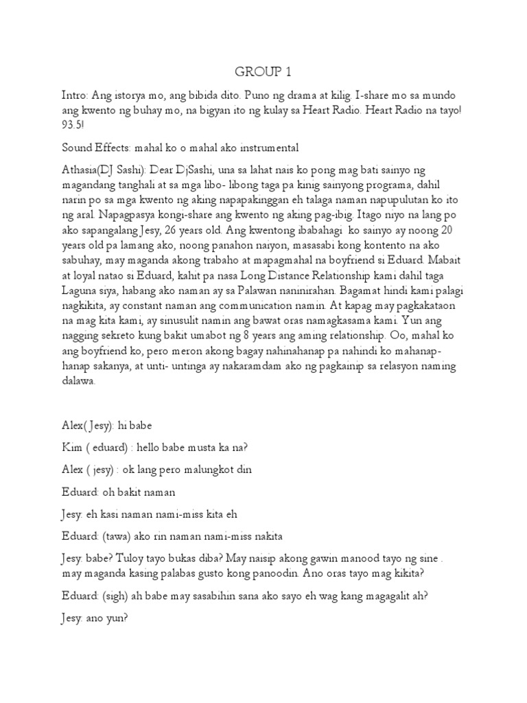 Script-In-Radio Drama | PDF