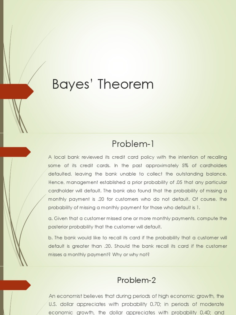 Bayes Theorem | PDF