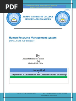 Final HRMS Proposal | PDF | Human Resource Management | Computer Data