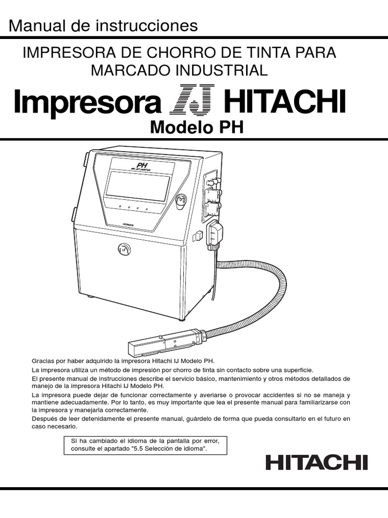 Hitachi Manual de Usuario | PDF | Impresora (Computación) | Mercurio ...