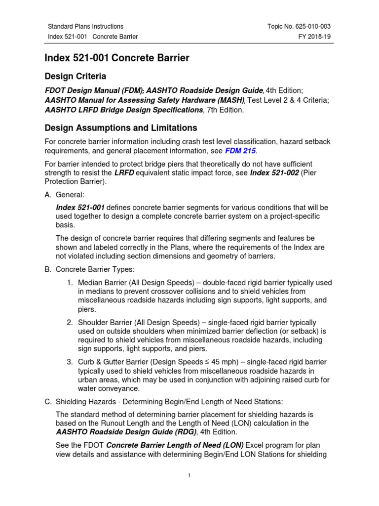 Concrete Barrier | PDF | Transportation Engineering | Transport