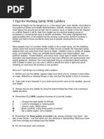 SOP of Step Ladder | PDF | Ladder | Nature