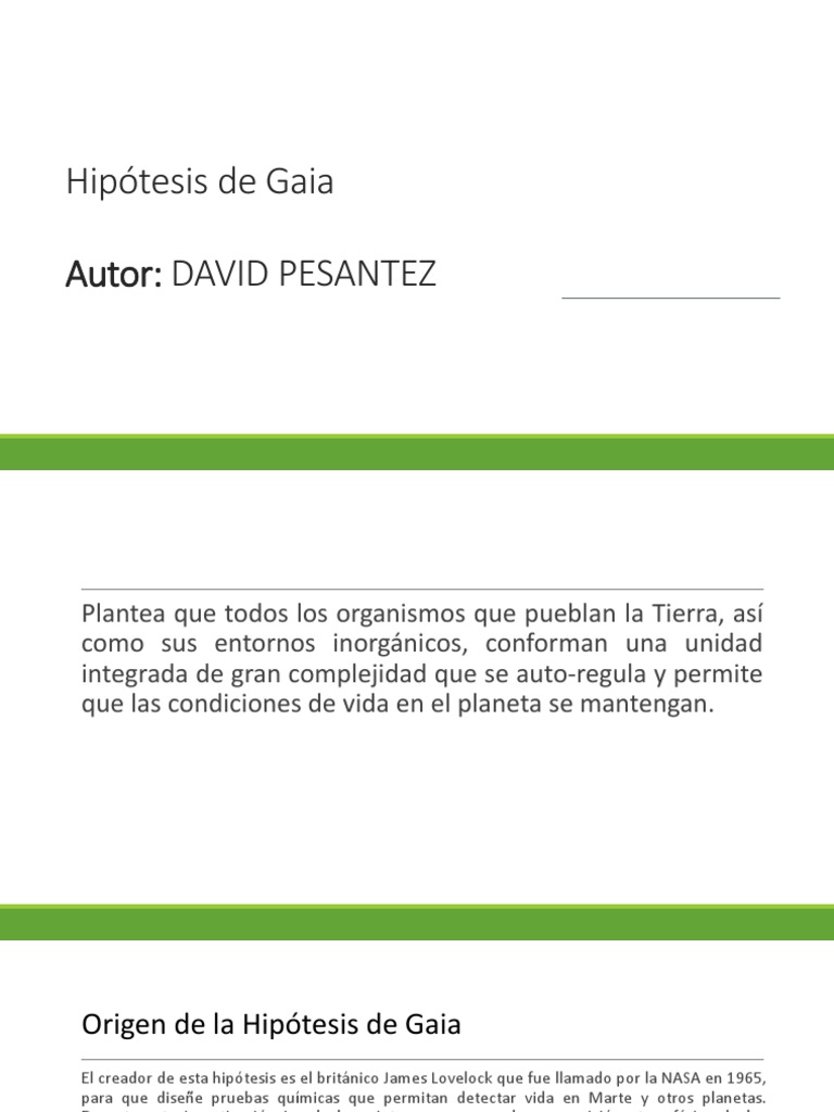 Hipotesis de Gaia | PDF | Hipótesis de Gaia | Naturaleza