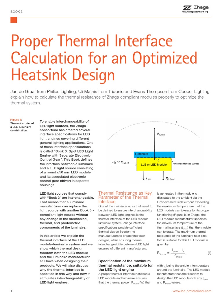 Proper Thermal Interface Calculation For An Optimized Heatsink Design ...