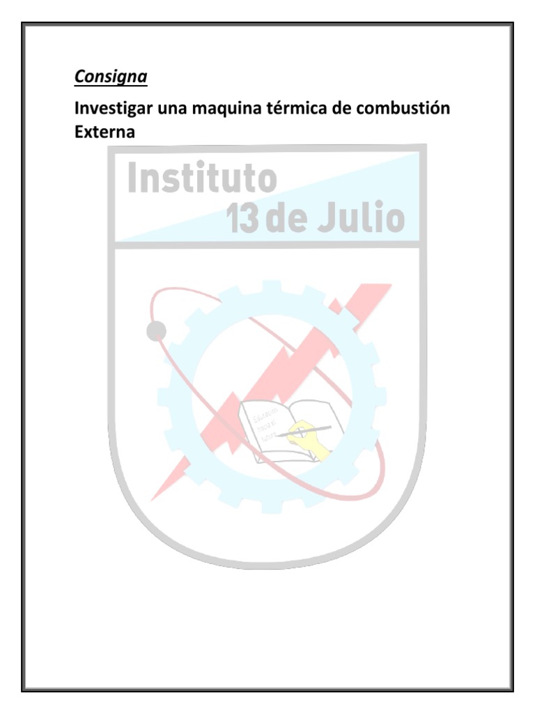 Combustion Externa y Ejemplos | PDF | Máquina de vapor | Pistón