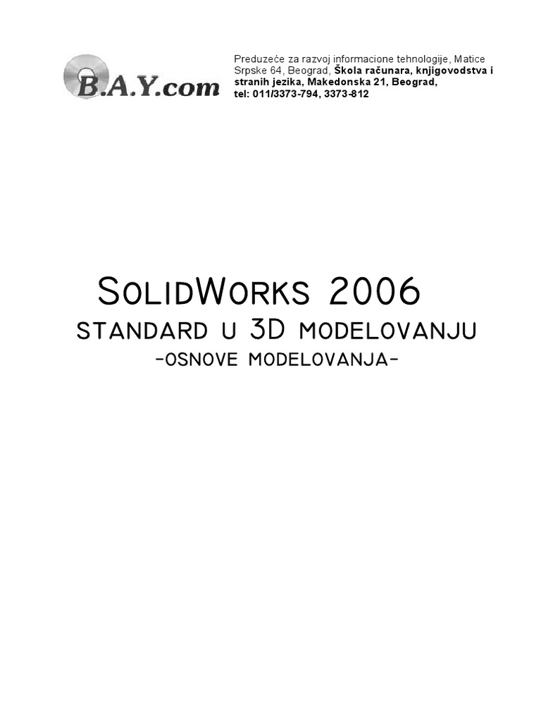 SolidWorks 2006 - Skripta | PDF