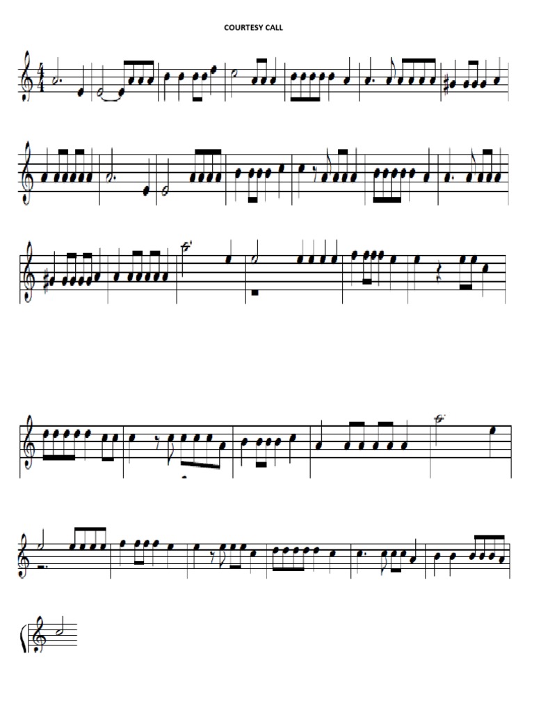 Courtesy Call | PDF