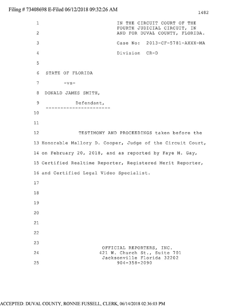 Heather Holmes Feb 20 (13-Cf-5781) Trial-Testimony Proceedings of ...