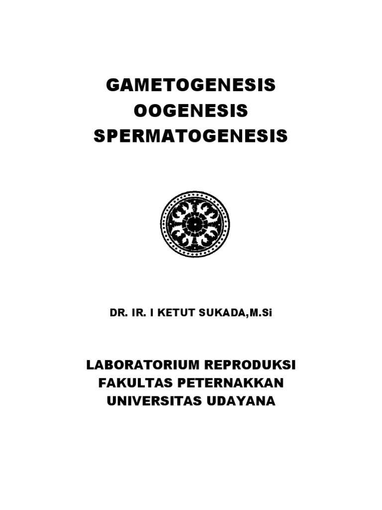 Proses Gametogenesis: Spermatogenesis & Oogenesis | PDF | Sains ...
