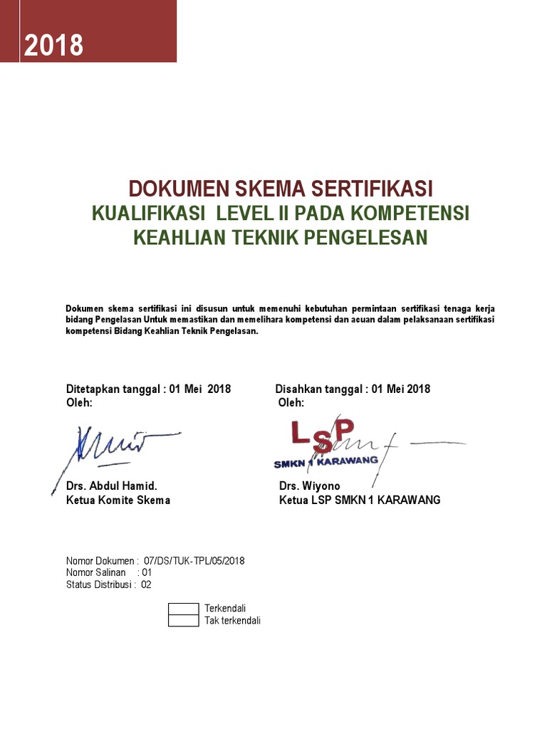 Dokumen Skema Kkni Lv Ii Tpl Pdf
