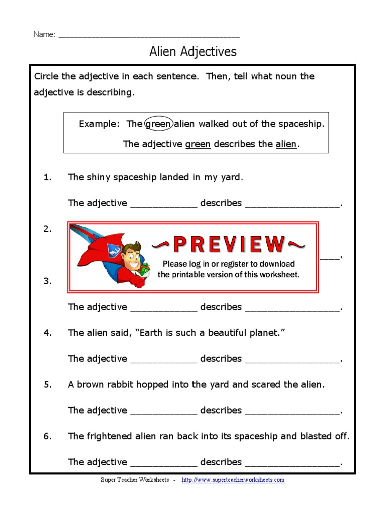 Alien Adjectives | PDF