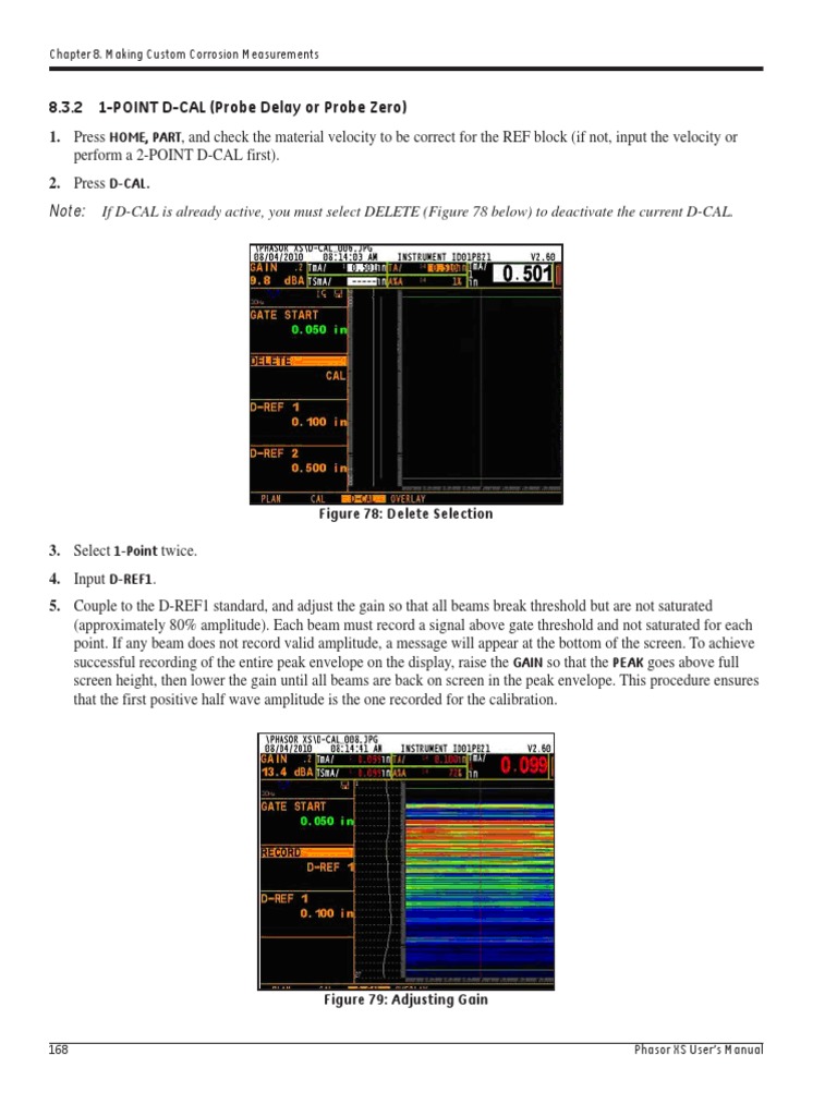 8.3.2 1-POINT D-CAL (Probe Delay or Probe Zero) : 1. Press | PDF ...