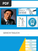 Genichi Taguchi Biografia y Aportaciones Al Control de Calidad | PDF ...