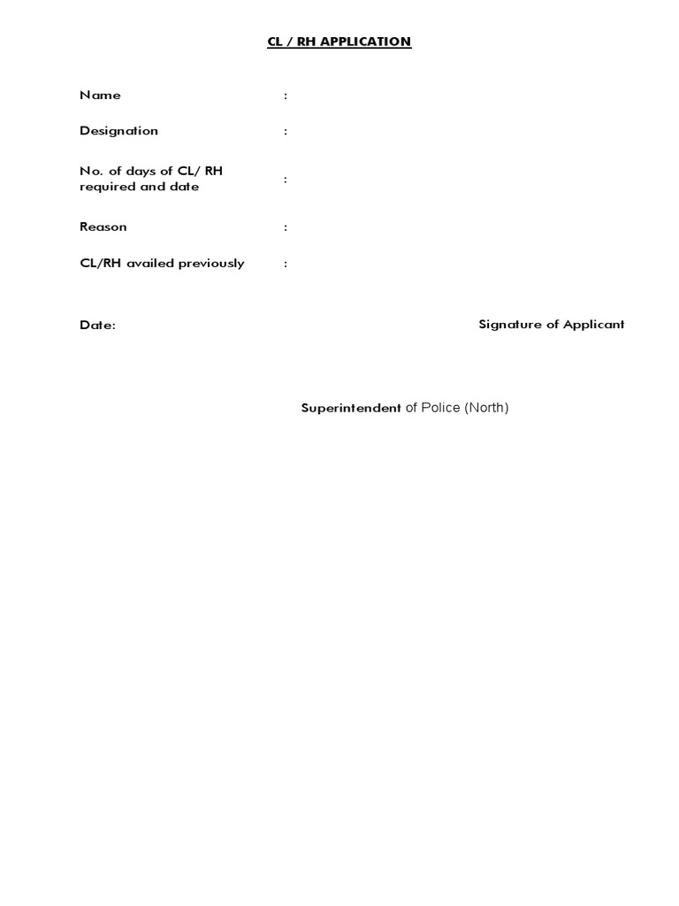 Name: Designation:: CL / RH Application | PDF