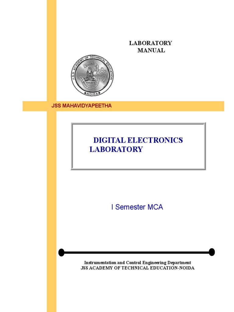 Digital Electronics Laboratory | PDF | Logic Gate | Electronic Circuits