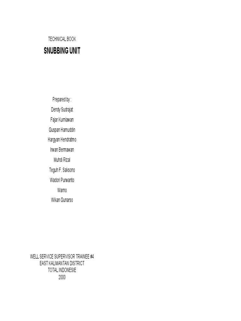 Snubbing PDF | PDF | Valve | Gas Technologies