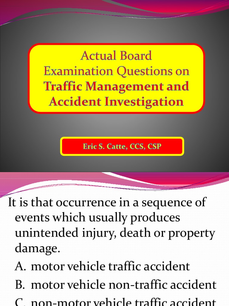 Traffic Q and A | PDF | Traffic | Traffic Collision