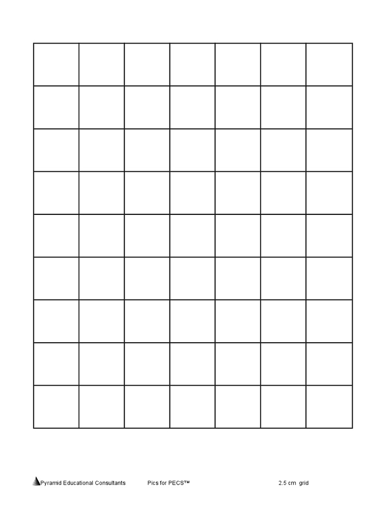 Pyramid Educational Consultants Pics For PECS™ 2.5 CM Grid | PDF