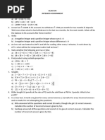 Maths Revision Worksheet Grade 8 Cambridge Checkpoint Learning Alliance ...