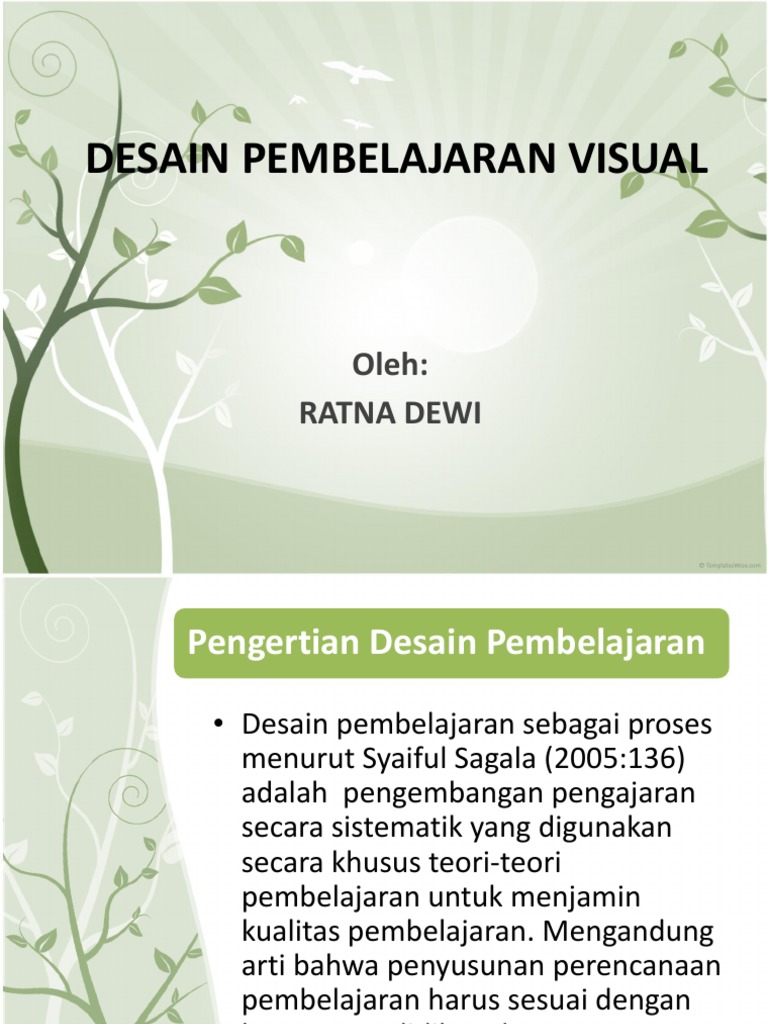 Desain Pembelajaran Menggunakan Media Visual | PDF | Karier ...